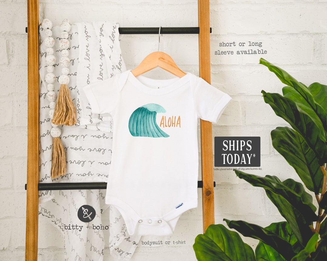 Aloha Onesie®, Surf Onesie, Hipster Baby Clothes, Hawaii Onesie, Hawaii ...