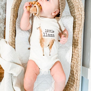 Little Llama Baby Bodysuit, Llama Baby Shower, Llama Nursery, Gender ...