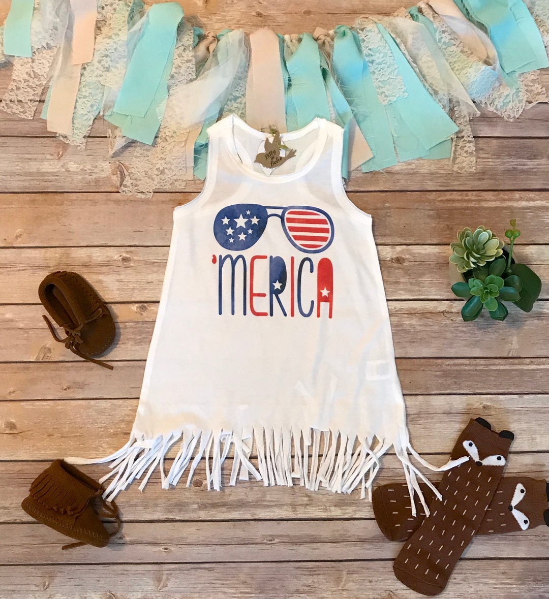 Merica Tank Dress, 'merica Fouth of July Baby Girl Dress, 4th of July ...