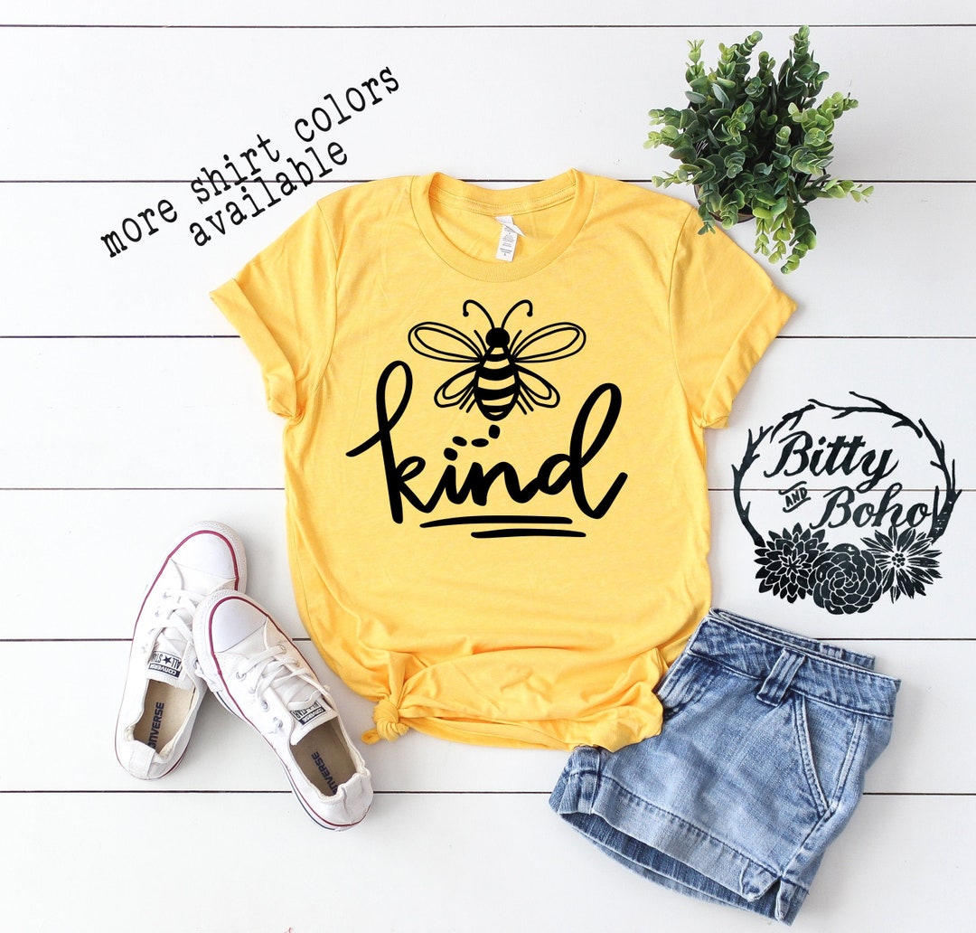 Bee Kind Shirt, Kindness Matters Shirt, Cute Bee T-shirt, Funny Bee ...
