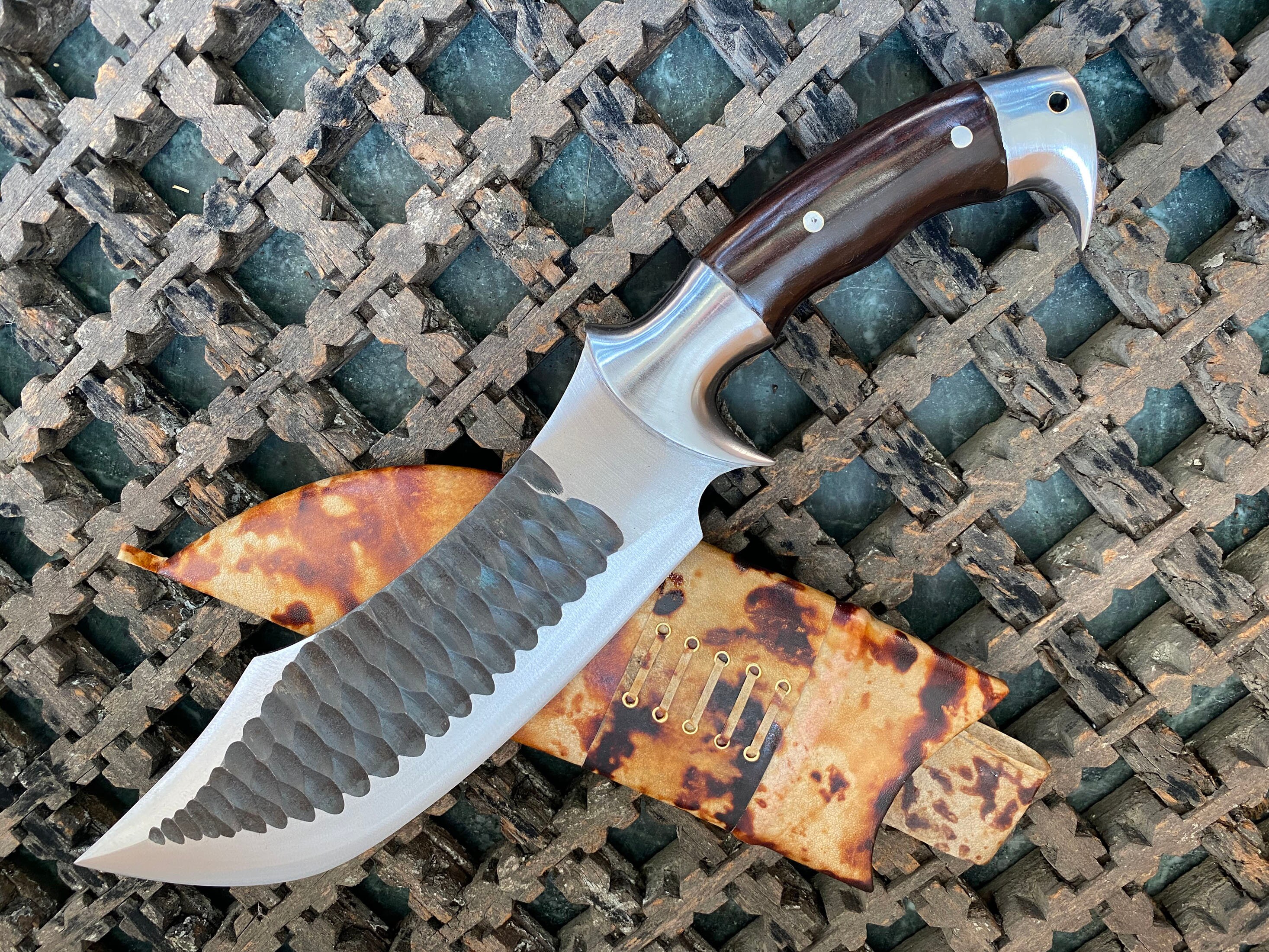 26cm Long The Black Hawk full tang Machete-Cleaver Machete-Khukuri ...