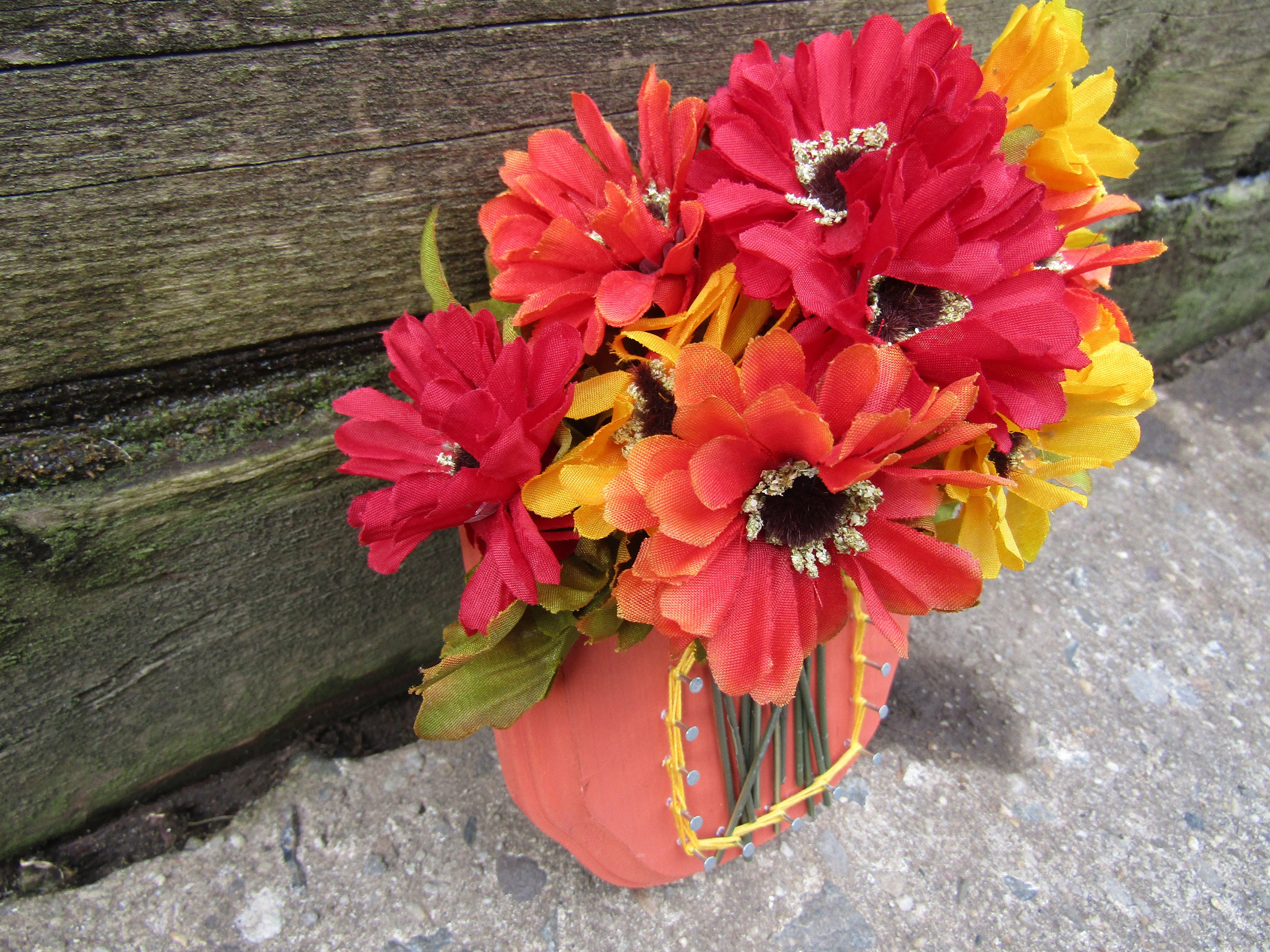 Mini String Art Artificial Flower Pot Wall Decor - Etsy