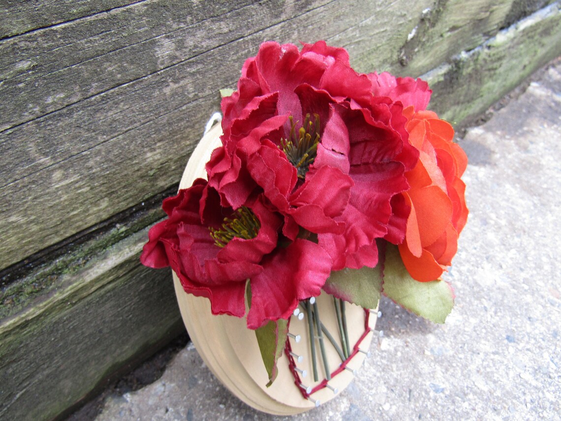 Mini String Art Artificial Flower Pot Wall Decor - Etsy