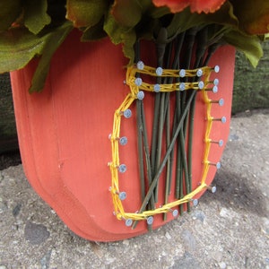 Mini String Art Artificial Flower Pot Wall Decor - Etsy