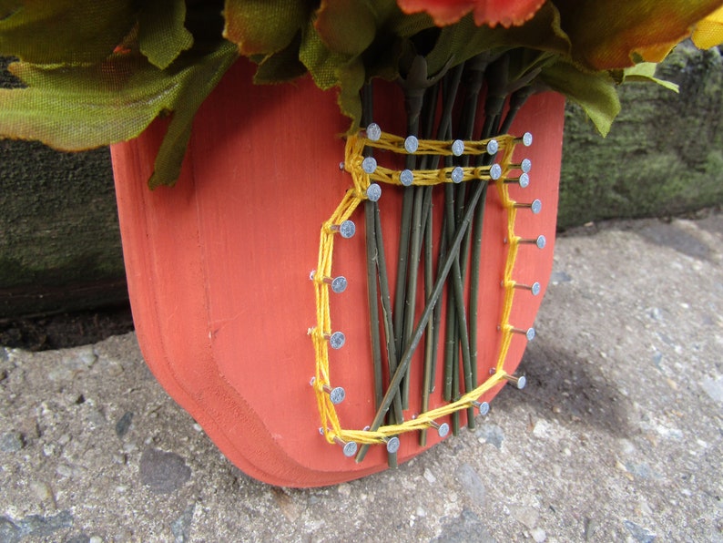 Mini String Art Artificial Flower Pot Wall Decor - Etsy