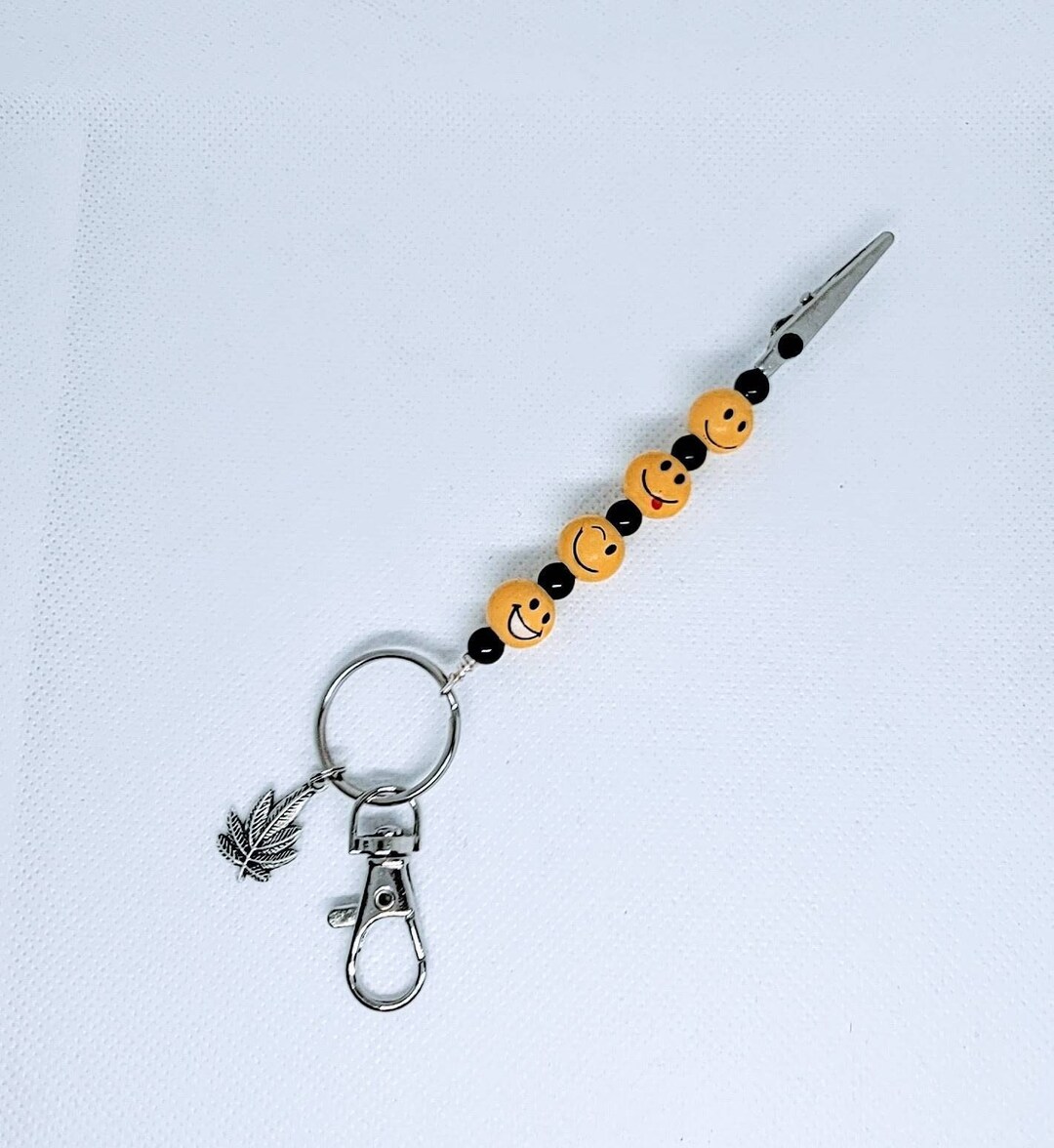 Handmade Happy Face Emoticon ATM Card Clip Multi-use Keychain - Etsy