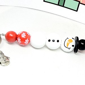 Handmade Christmas Snowman Card Clip / Multi-use Keychain Clip / Nail ...