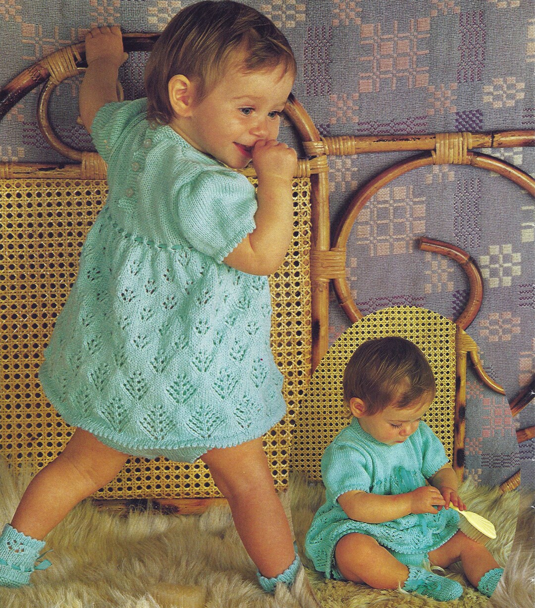 PDF Instant Digital Download Baby Child Girl Dress Pilch Bootees ...