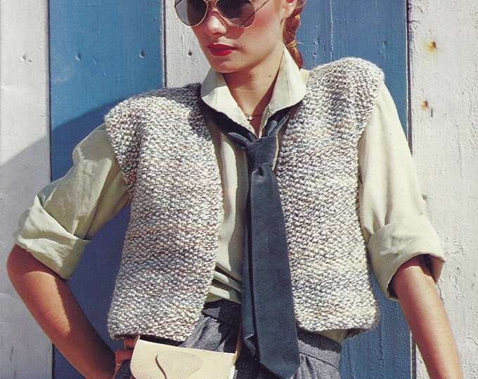 Easy Garter Stitch Vest - Etsy