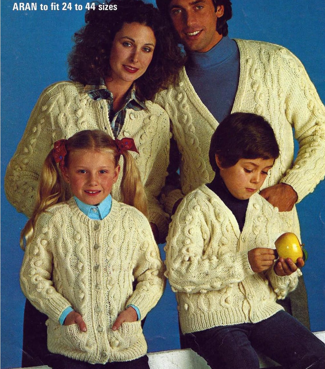 Instant Digital Download PDF Family Knitting Pattern 24 to 44 - Etsy UK