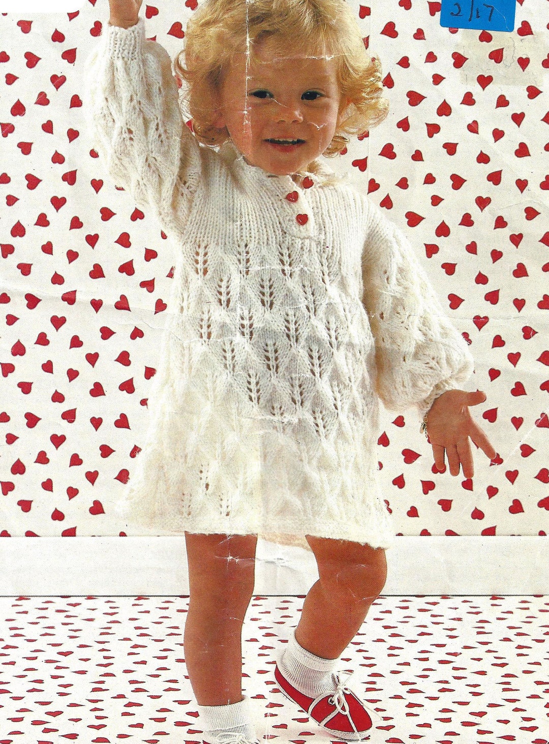 PDF Instant Digital Download Baby Girls Double Knit Dress Knitting ...