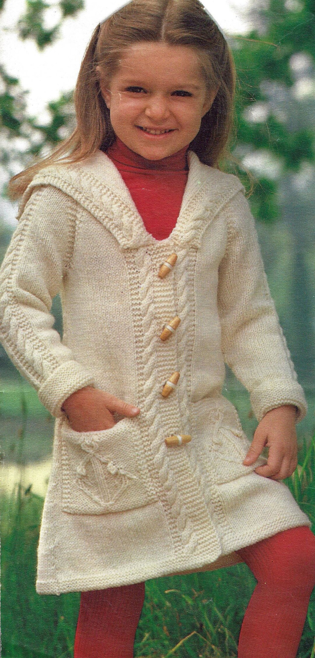 PDF Instant Download Girls Double Knit Easy Make Coat With Sailor ...