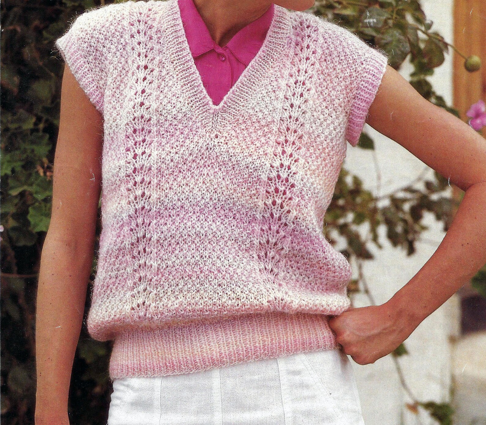 Instant PDF Digital Download Ladies Girls Slipover Knitting - Etsy UK
