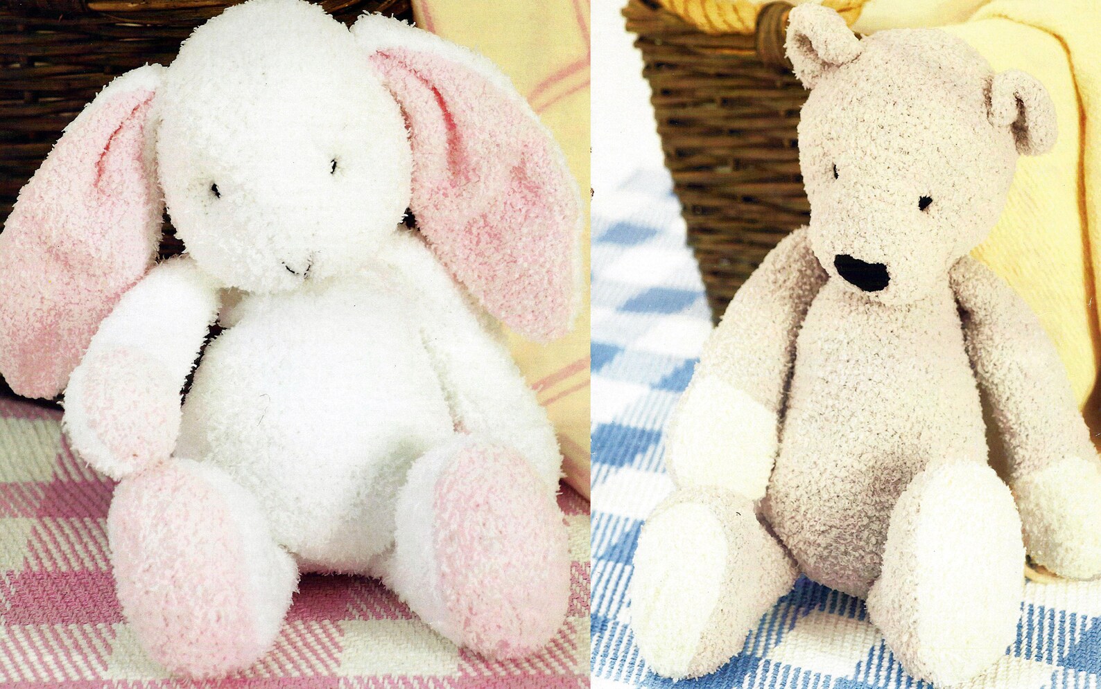 PDF Instant Digital Download Baby Child Bunny Rabbit & Teddy | Etsy