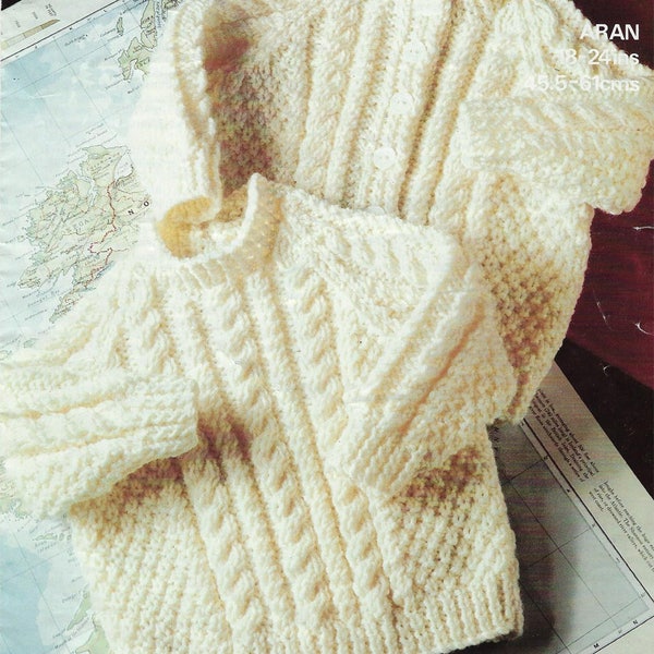 Baby Aran Knitting Patterns - Etsy UK