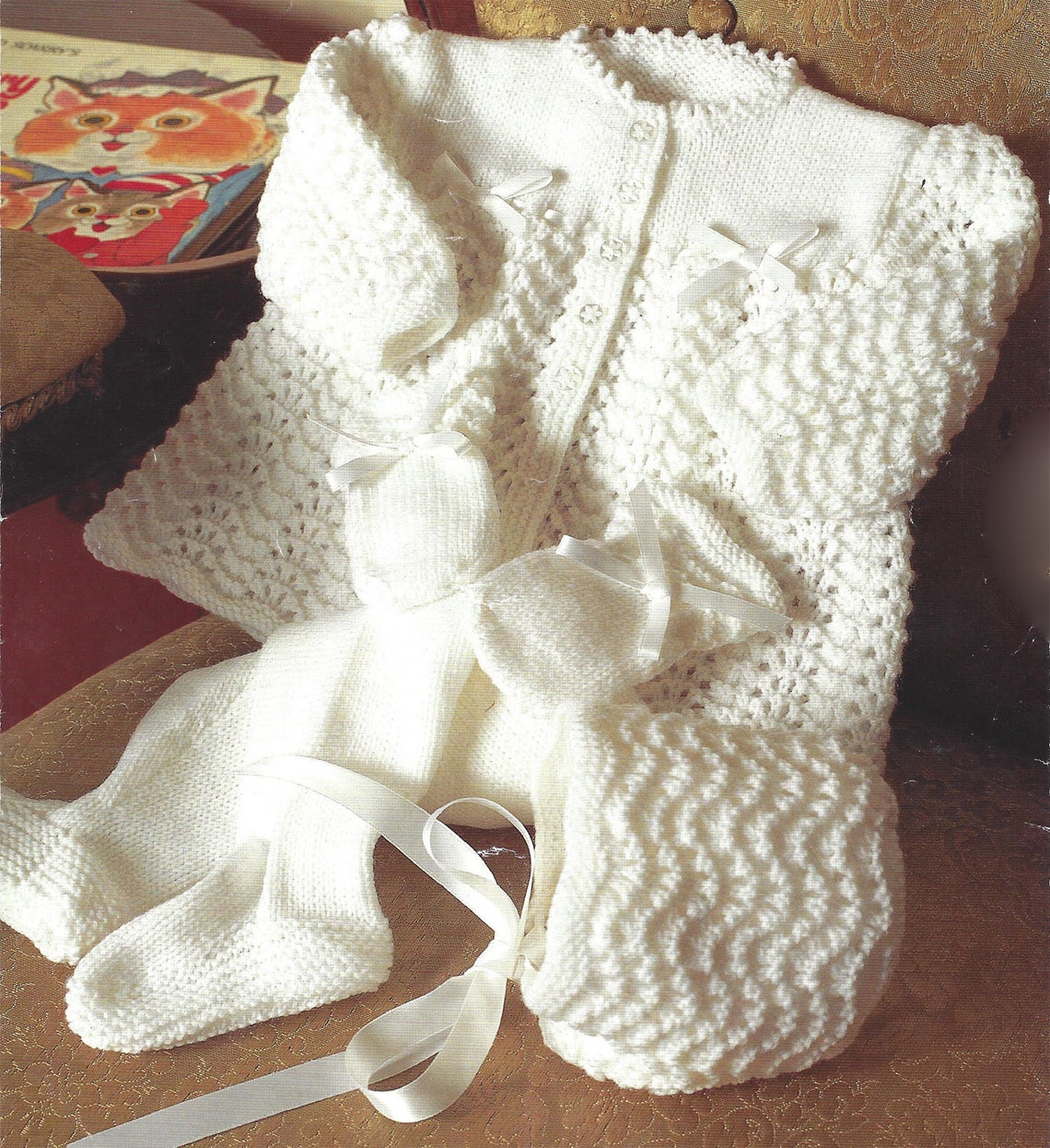 PDF Instant Digital Download Baby Pram Set Knitting Pattern 4 | Etsy UK