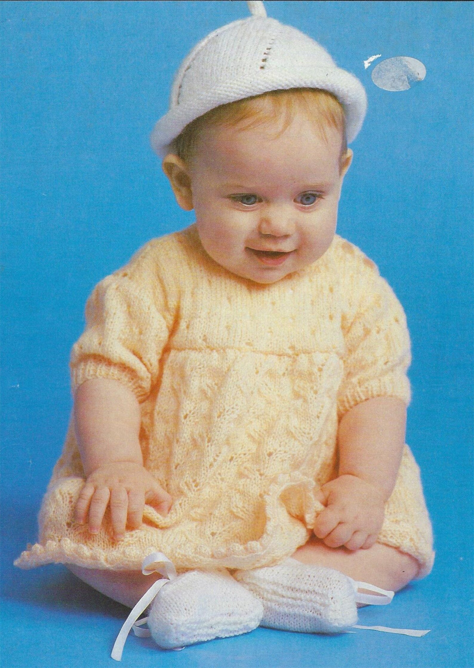 Instant PDF Digital Download Baby 4 Ply Dress 0 to 6 Months - Etsy UK