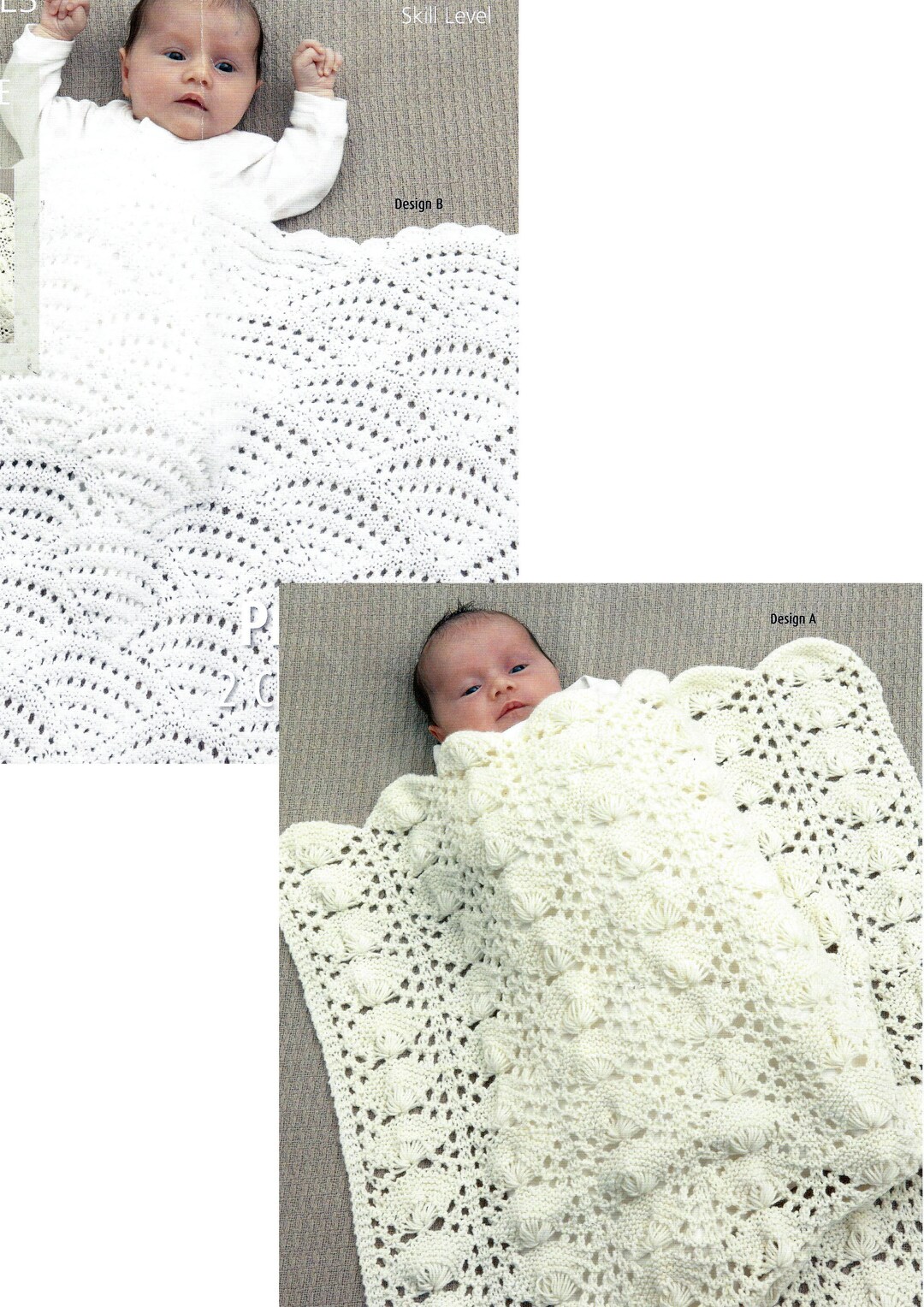 Instant PDF Digital Download 2 Baby Pram Covers Knitting Pattern (2172 ...