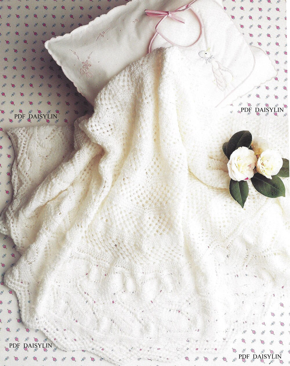 PDF Instant Download Pretty Baby Shawl Knitting Pattern 46 | Etsy
