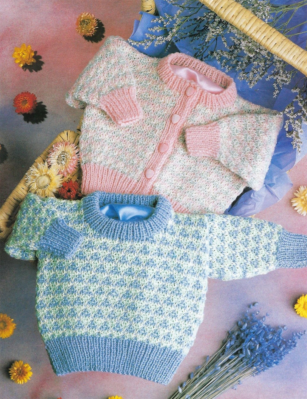 Instant PDF Digital Download Baby 4 Ply Sweater & Cardigan - Etsy UK