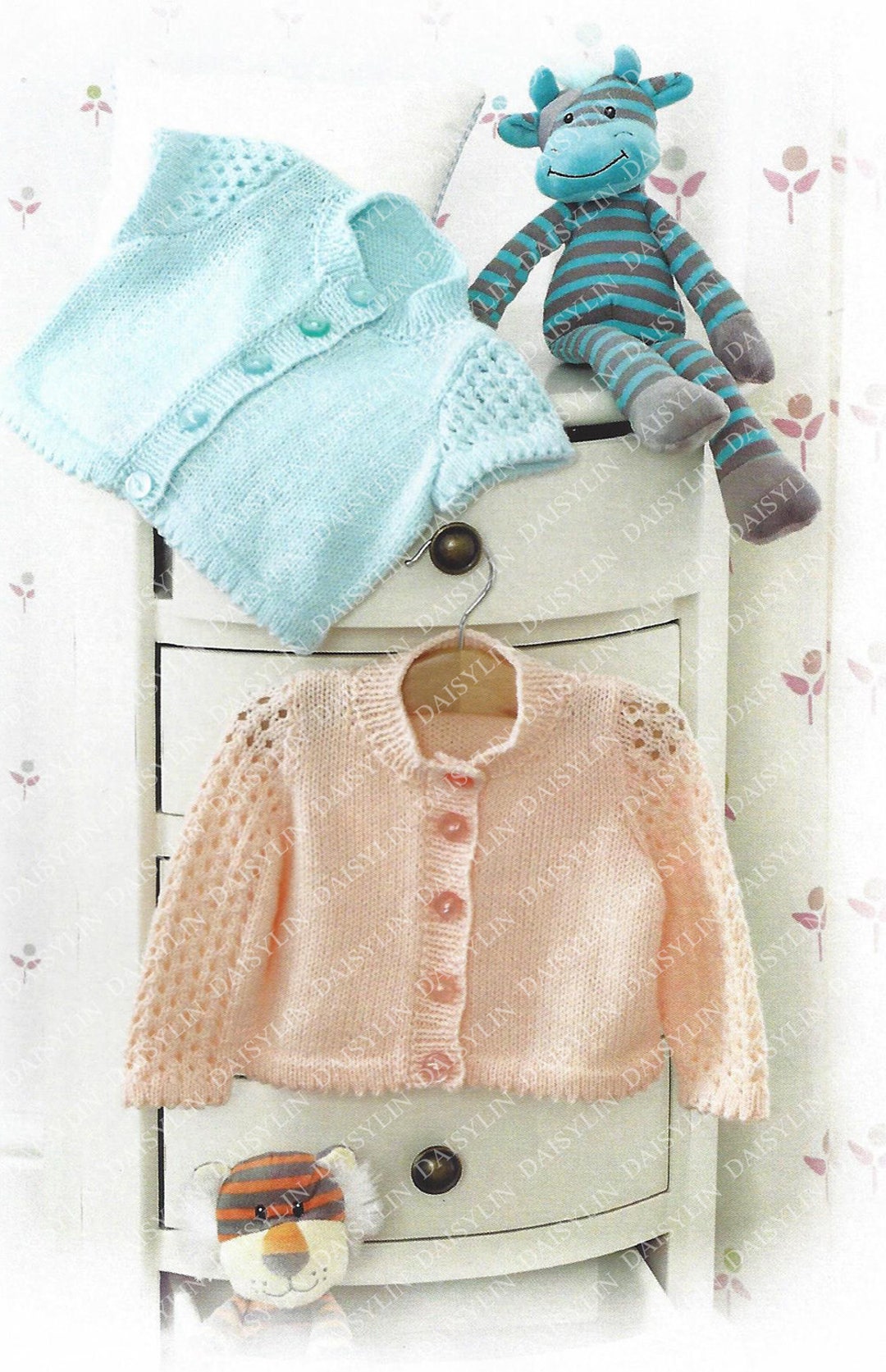 PDF Instant Digital Download Baby Short & Long Sleeves Cardigan ...