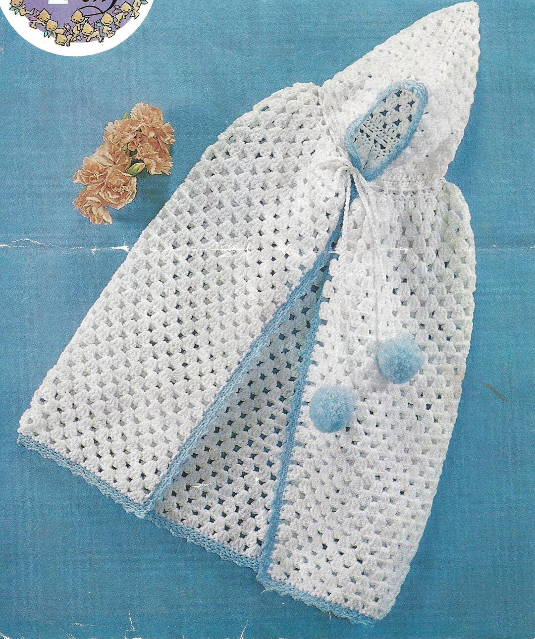 PDF Instant Digital Download Baby Crochet Cape Pattern (1639) - Etsy