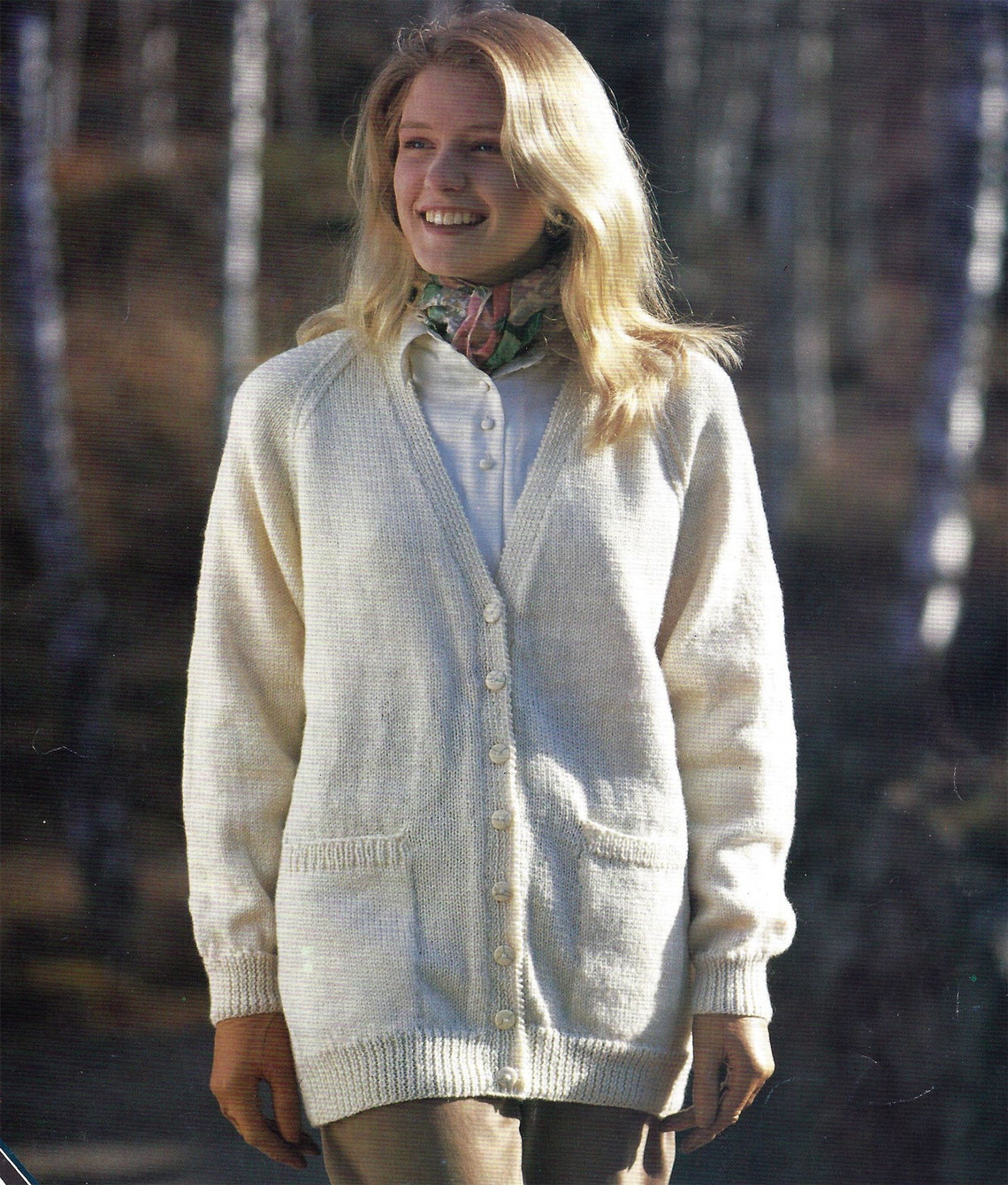 PDF Instant Digital Download Ladies Easy Knit Cardigan 4 Ply - Etsy UK