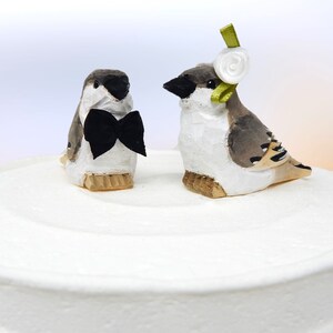 Mockingbird Love Bird Cake Topper Bride & Groom Wedding Engagement ...