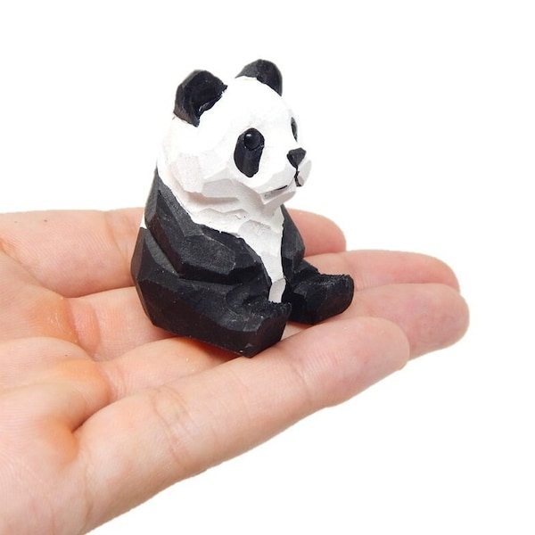 Panda Small Figure - Etsy UK