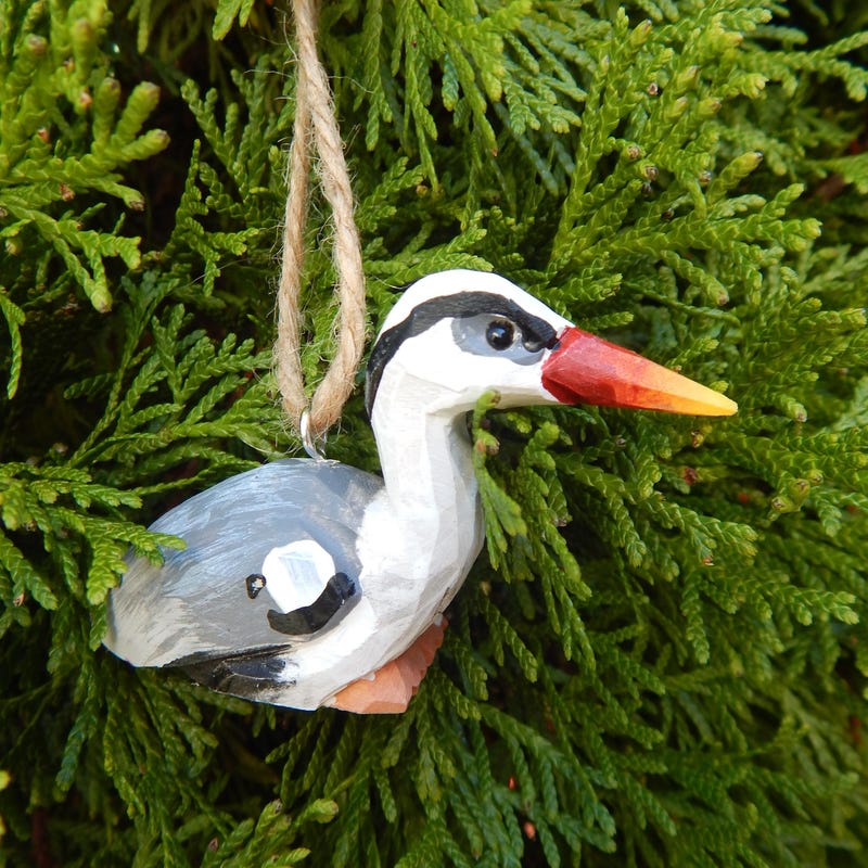 Heron Crane Bird Ornament - Etsy