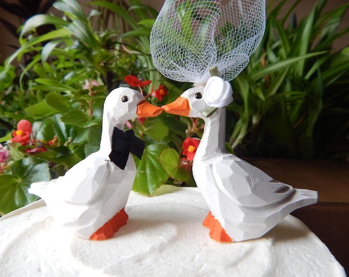 Goose-wedding-cake Topper-bride-groom-farm-animal-funny-unique-barn ...