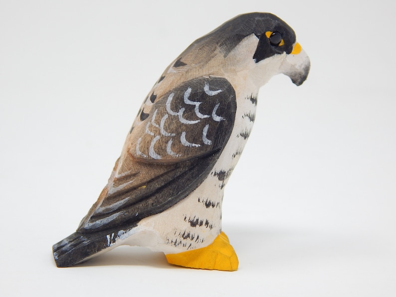 Peregrine Falcon Hawk Small 2 Wood Art Figurine - Etsy