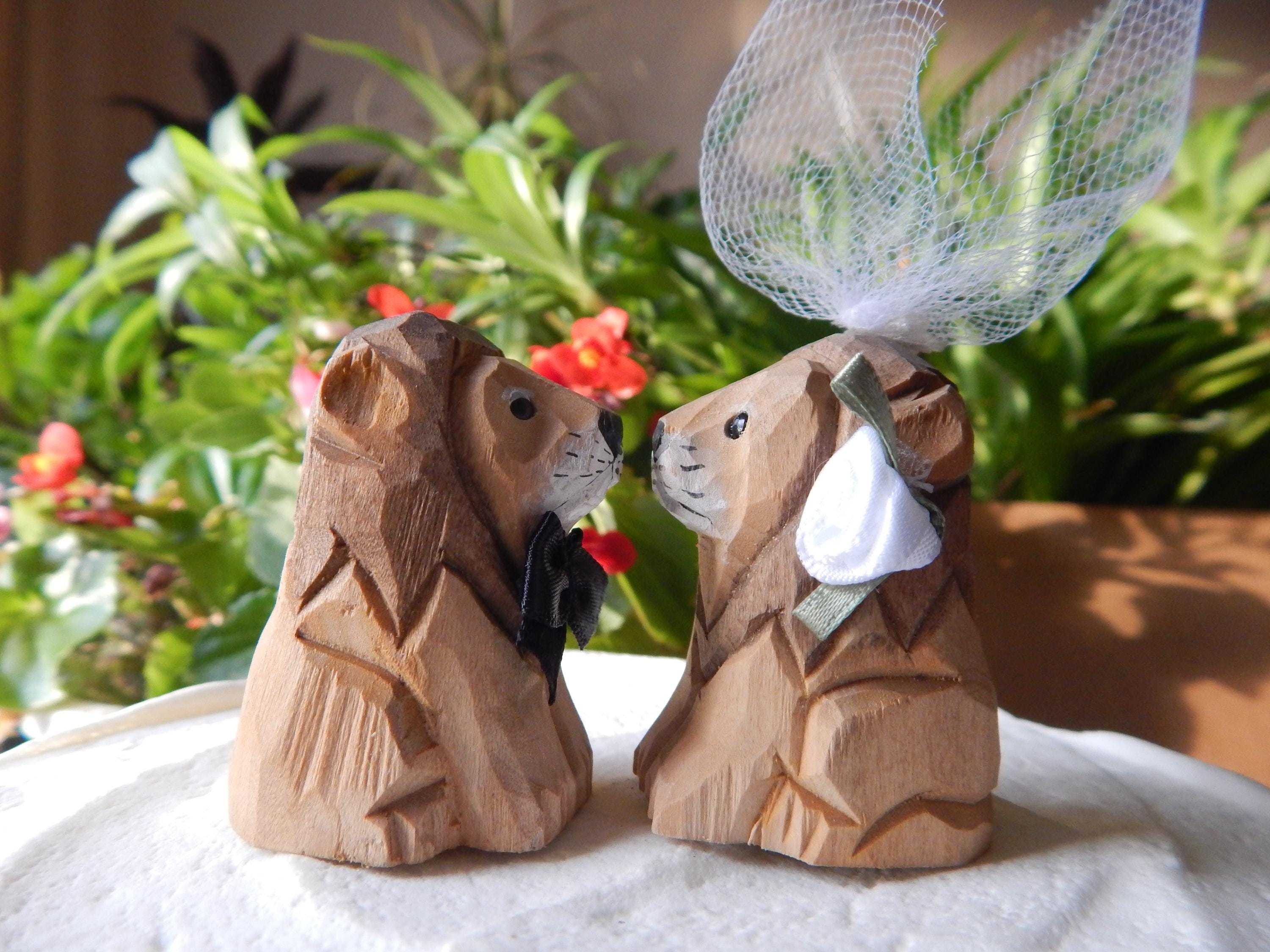 Lion & Lioness Wedding Cake Topper Love Bride Groom Engagement ...