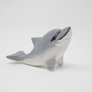 Dolphin Figurine Statue Miniature Common Bottlenose Gray Sea Animal ...