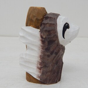 Sloth Figurine Statue Decor Small Animal Sculpture Art Wood Carving ...