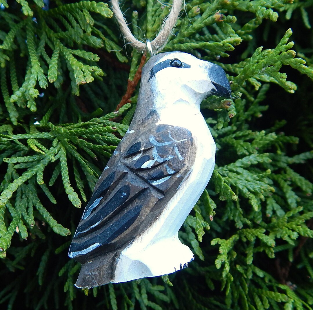 Osprey Ornament Handmade Wooden Hanging Decor Sea Hawk Bird Rustic ...