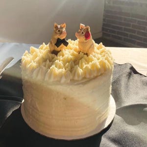 Pig Cake Topper Bride & Groom Love Farm Barn Wedding Engagement ...