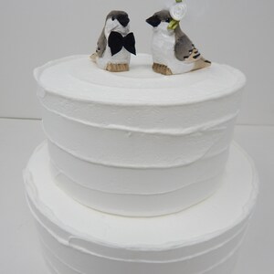 Mockingbird Love Bird Cake Topper Bride & Groom Wedding Engagement ...
