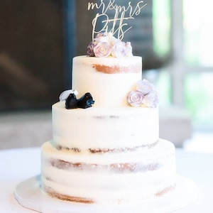 Raven Crow Black Birds Cake Topper Bride & Groom Wedding Engagement ...