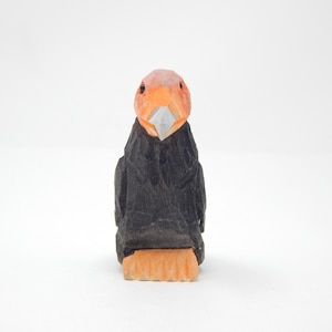 Condor Figurine Statue Vulture California Bird Miniature Wood Art Small ...