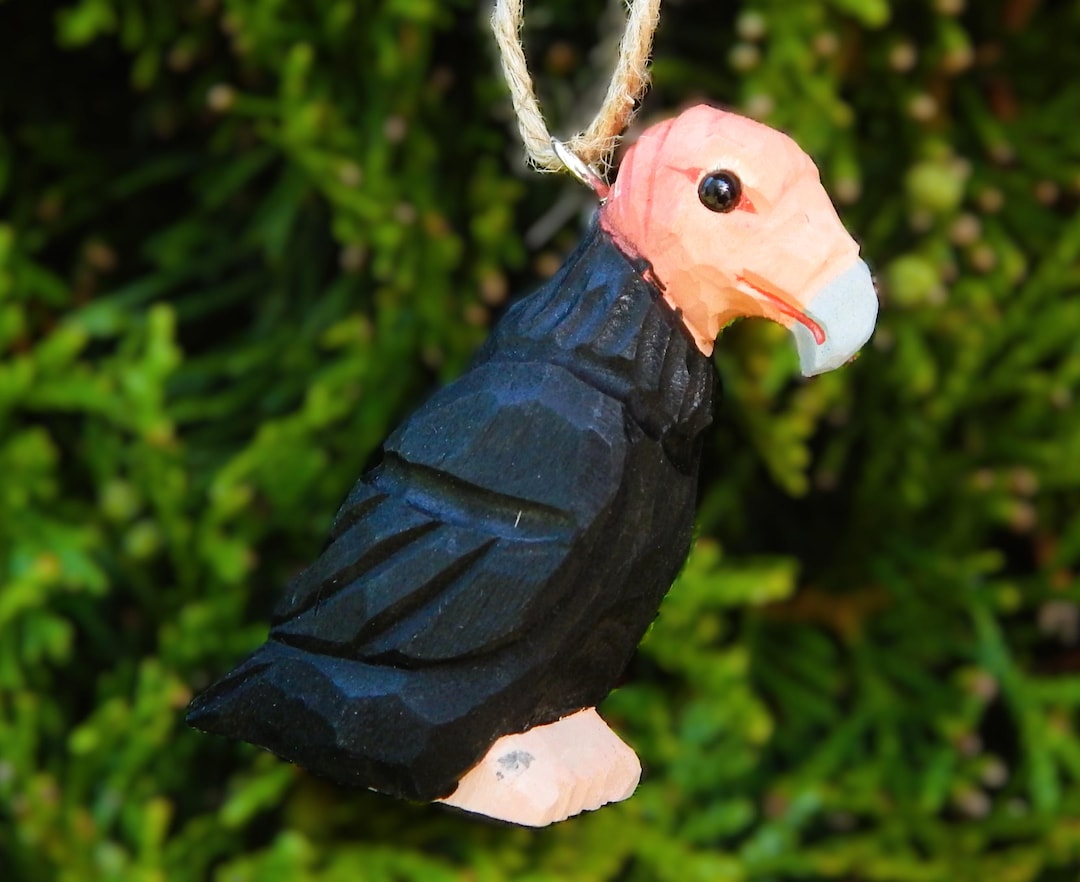 Condor Wood Ornament Vulture California Bird Hanging Figurine Handmade ...