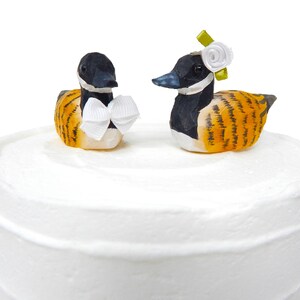 Canada Goose Love Bird Cake Topper Bride & Groom Wedding Engagement ...
