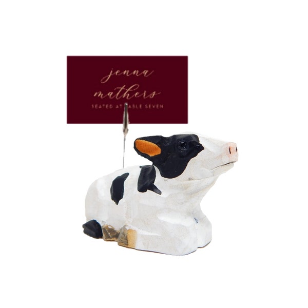 Cow Business Card Holder - Etsy