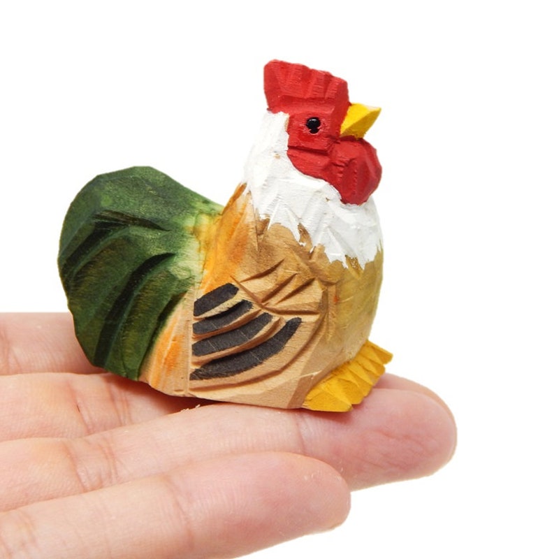 Wood Sculpture Rooster - Etsy