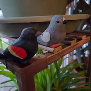 Pigeon Handmade Wood Figurine Statue Bird Sculpture Ornament Decor ...