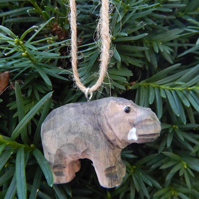 Hippo Zoo Ornament - Etsy