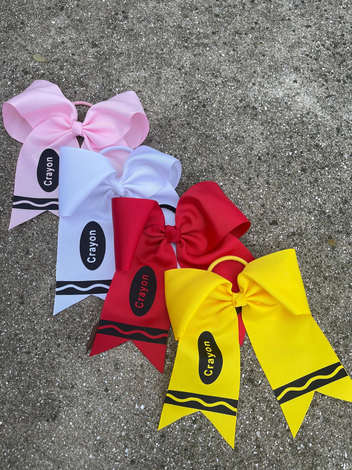 Crayon Inspired Hair Bows Back to School Bows Back to - Etsy
