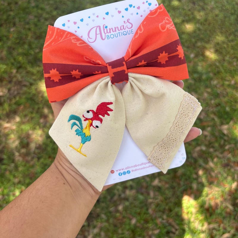 Moana Inspired Hair Bow - Etsy