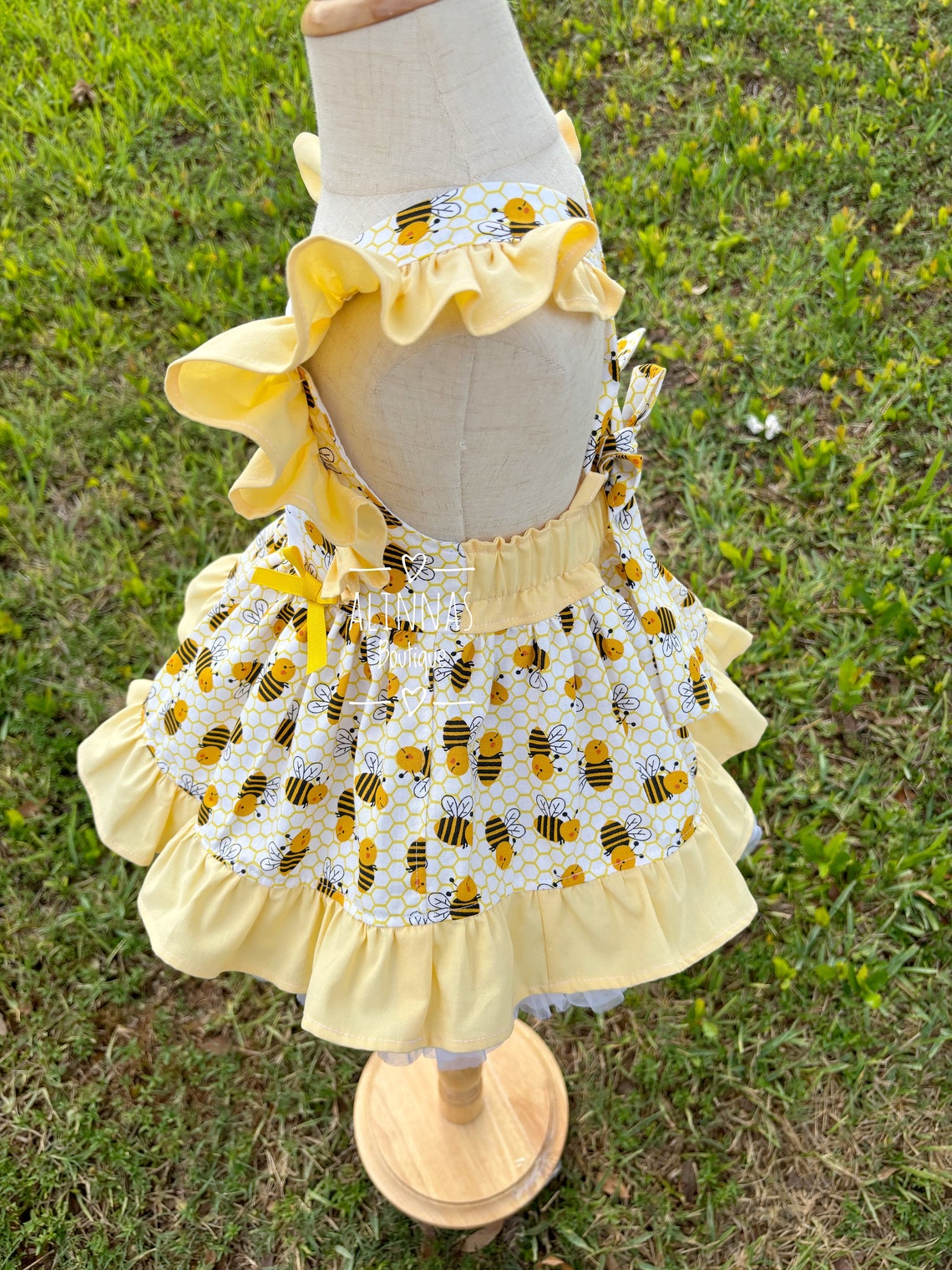 Bee Toddler Dress, First Birthday, Bee Toddler Dress, Bee Birthday ...