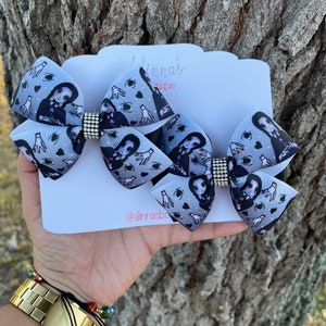 Wednesday Addams Hair Bows , Wednesday Bows , Wednesday Addams Pigtail ...